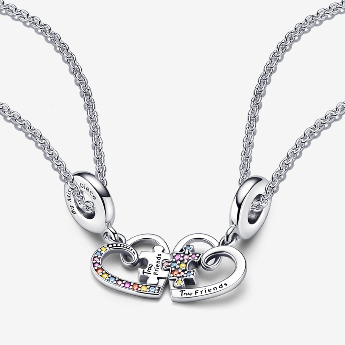 True Friends Splittable Friendship Necklace Set – Silverege